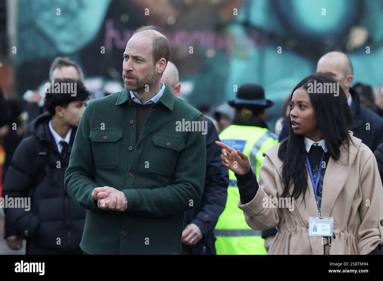 The Prince of Wales during a visit to Tiber in Toxteth, Liverpool, to ...