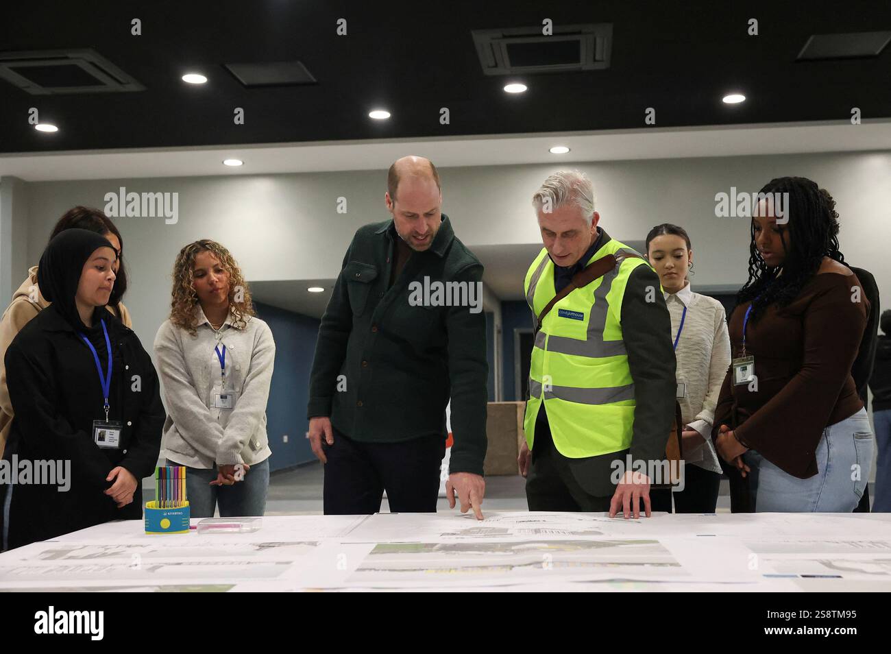 The Prince of Wales during a visit to Tiber in Toxteth, Liverpool, to ...