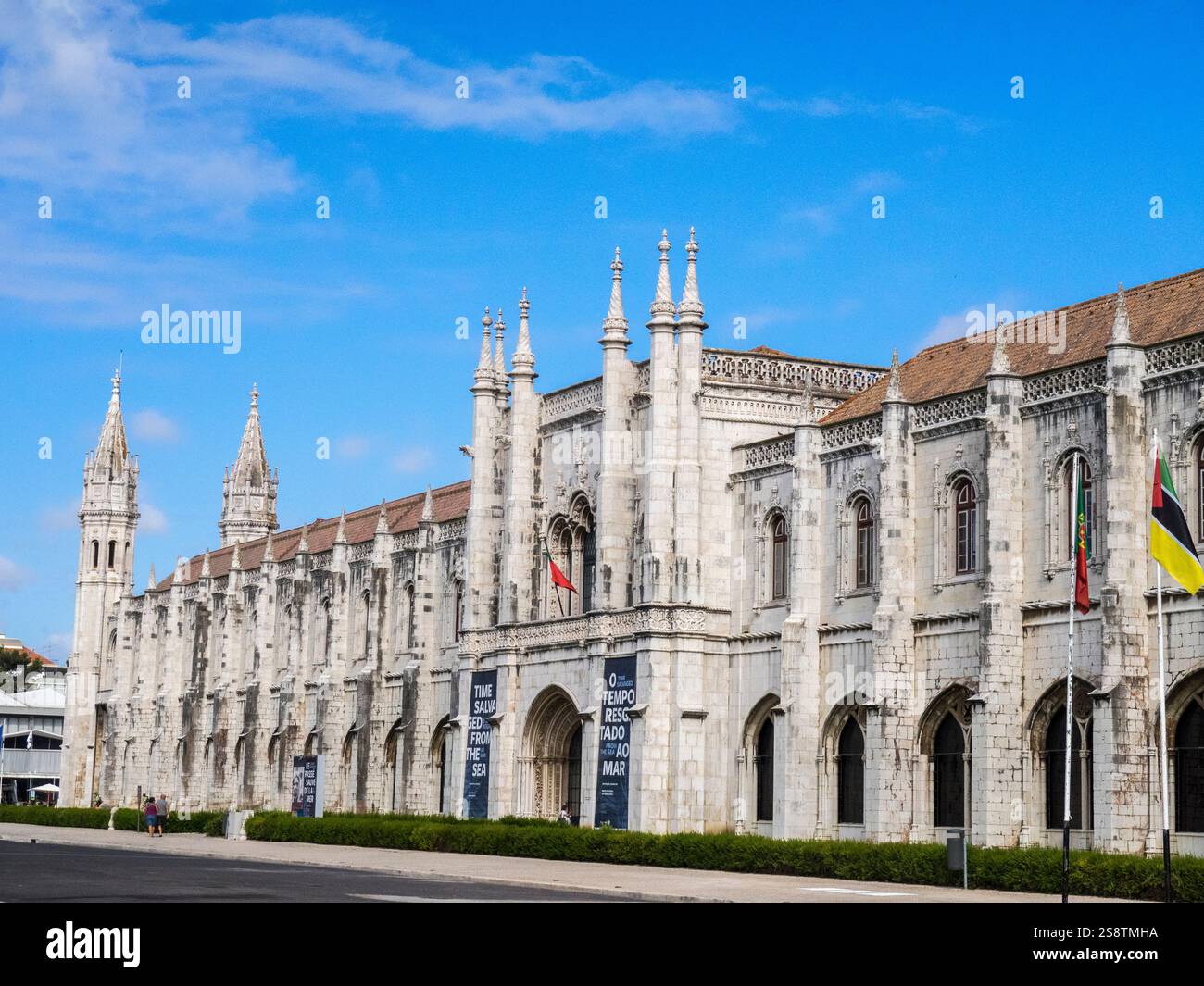 Portugal, Lisbon. The Jeronimos Monastery (Mosteiro dos Jeronimos) from ...