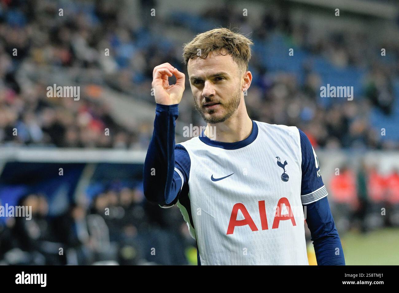 RETRANSMITTING CORRECTING TO FIRST GOAL Tottenham Hotspur's James ...