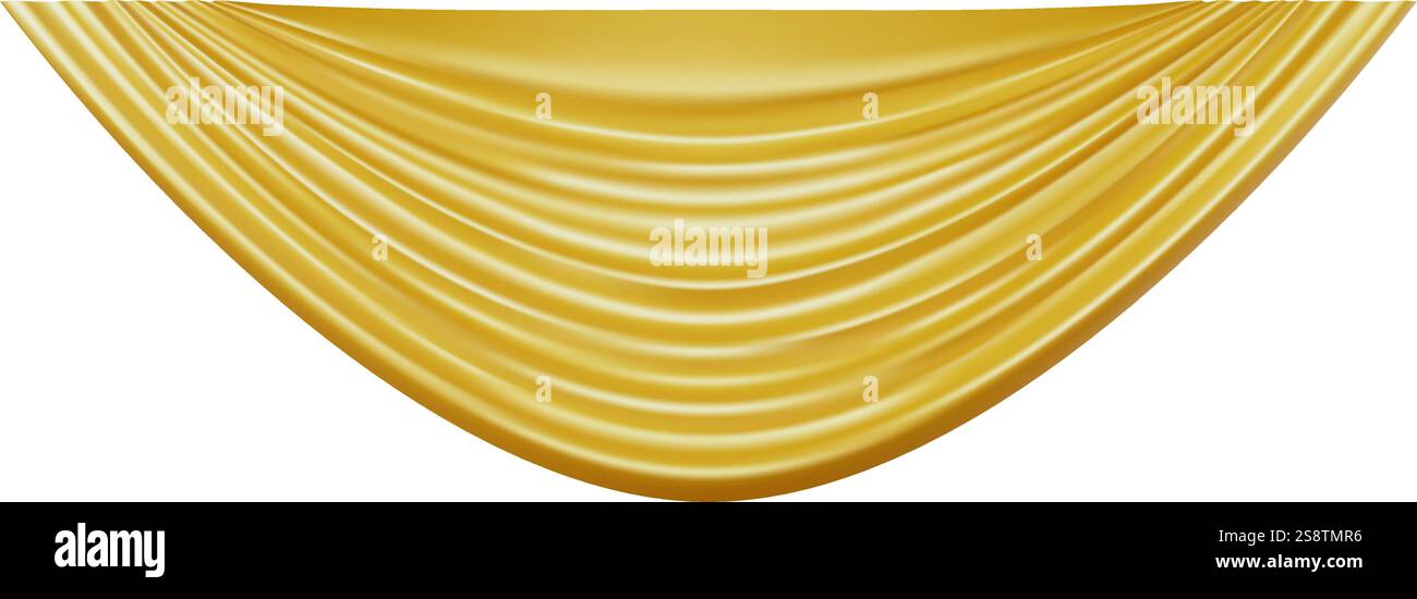 Golden royal silk decorative elements creating a luxurious velvet ...