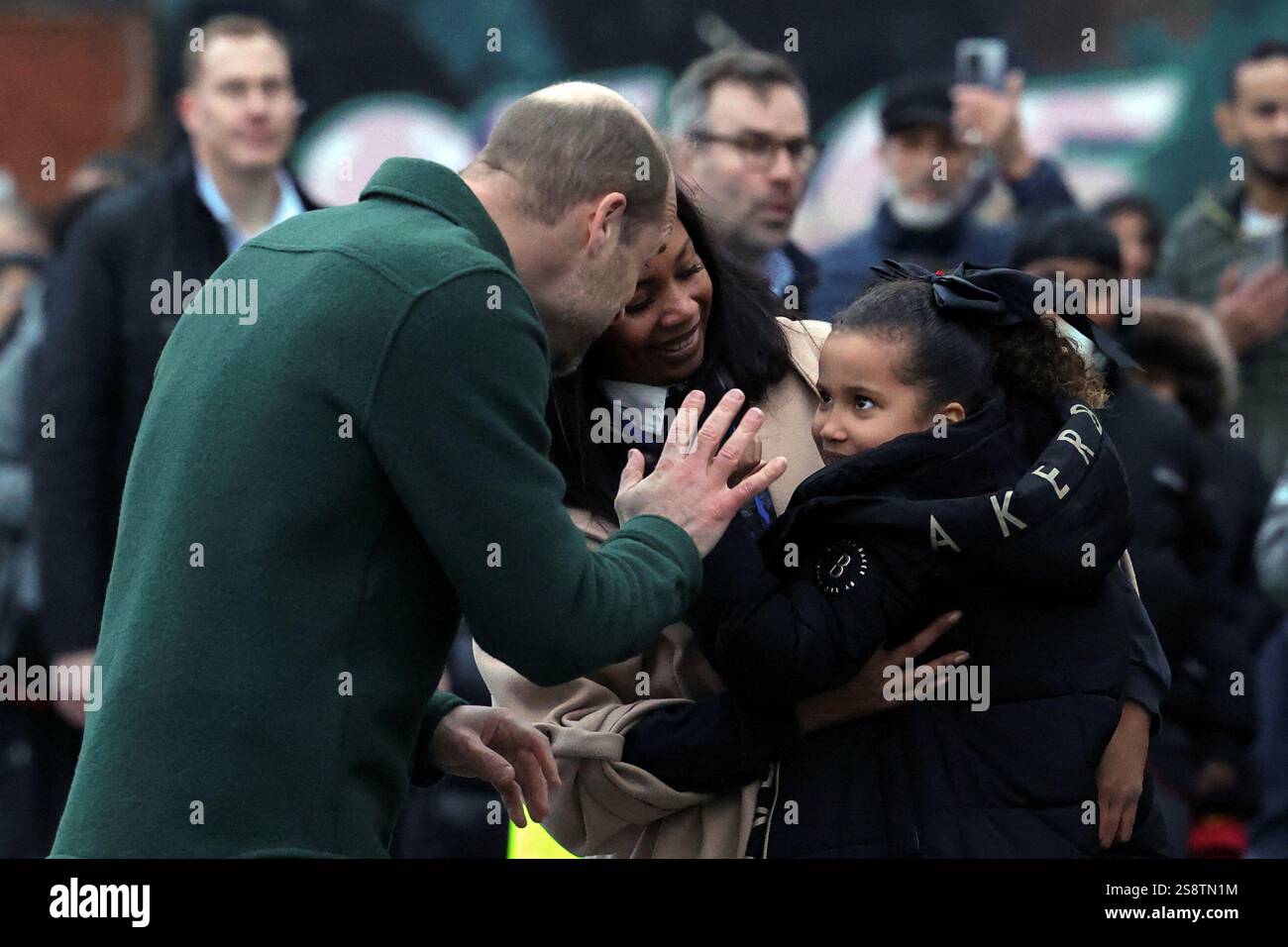 The Prince of Wales during a visit to Tiber in Toxteth, Liverpool, to ...