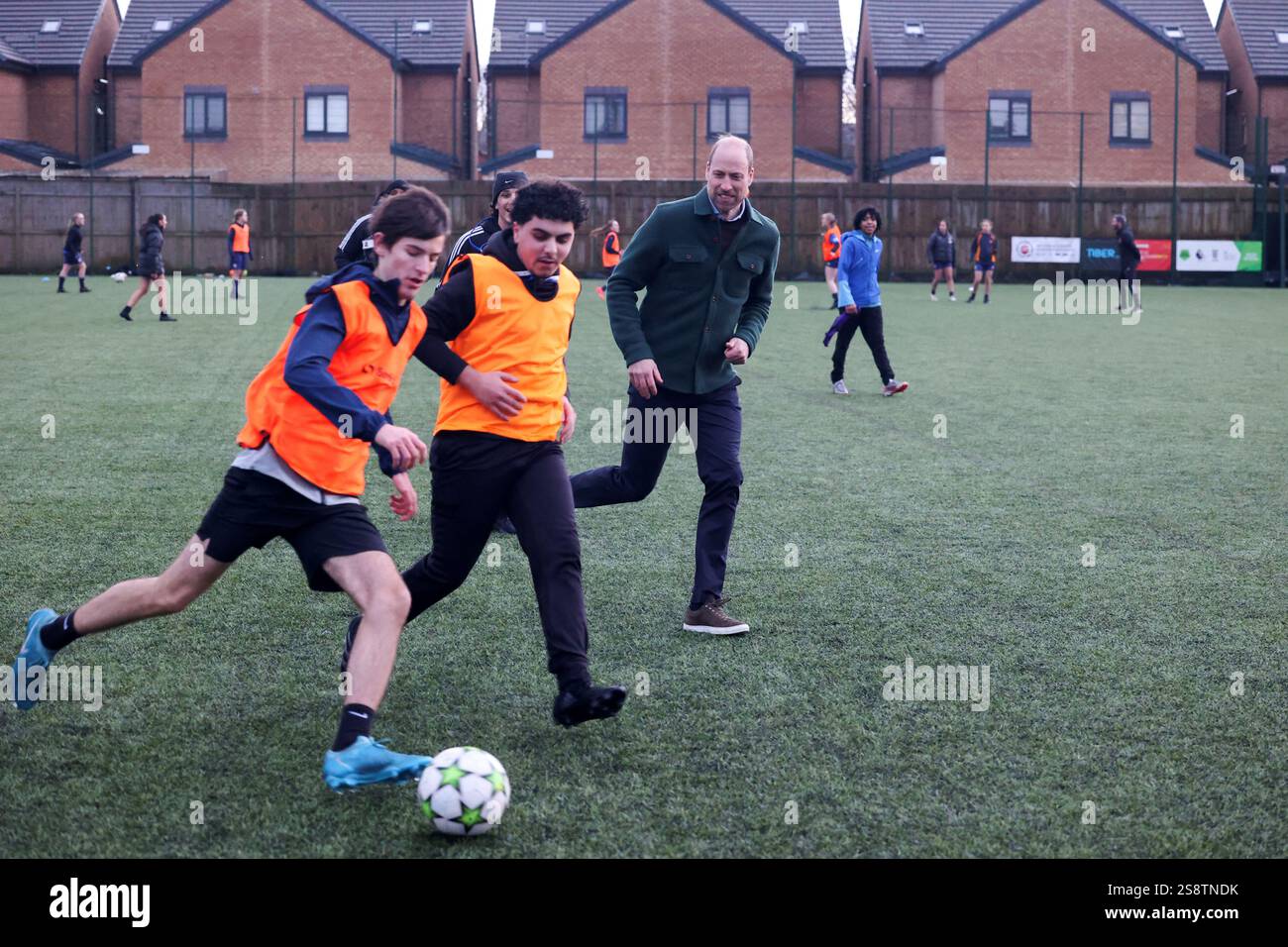 The Prince of Wales during a visit to Tiber in Toxteth, Liverpool, to ...