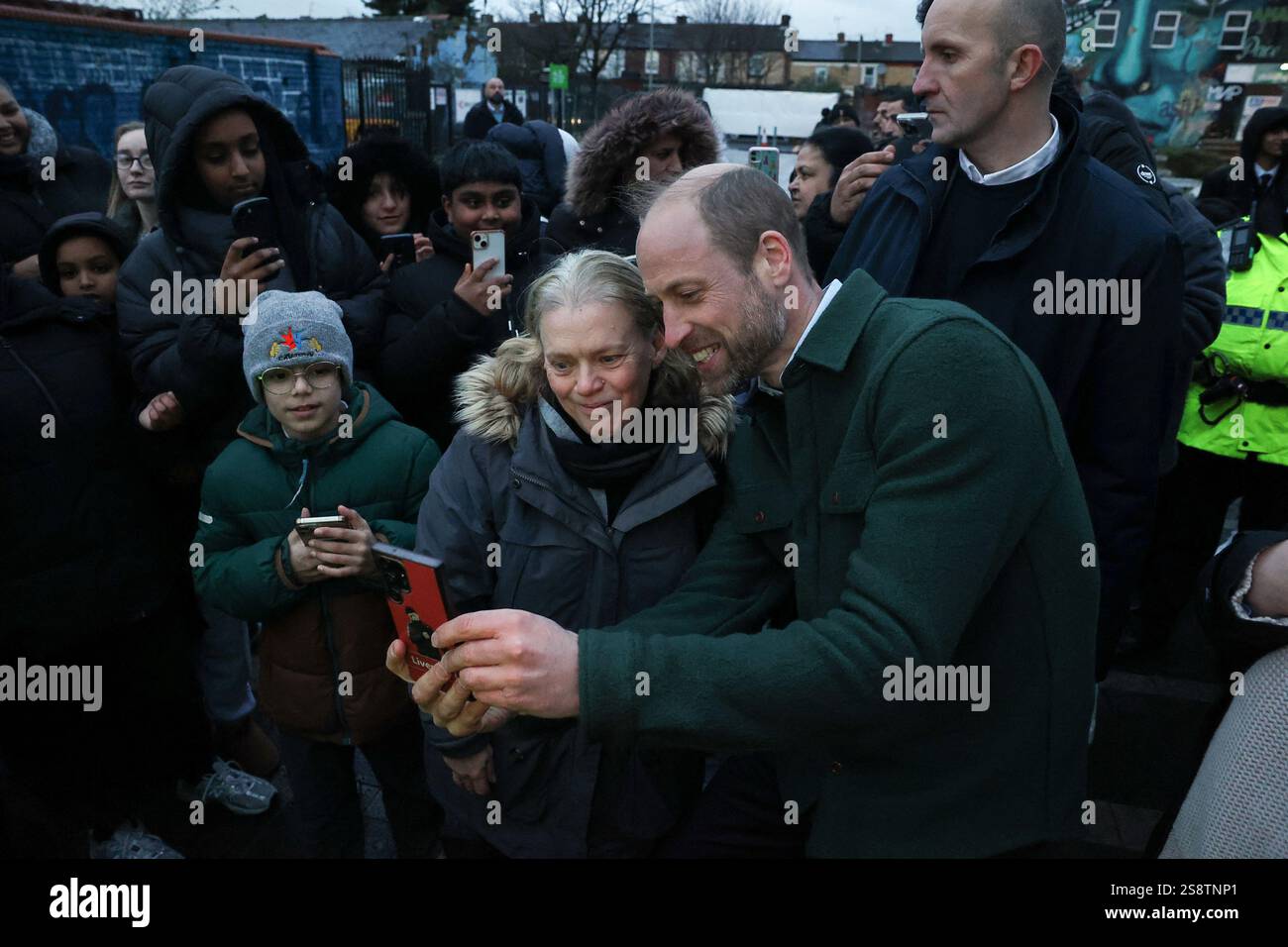 The Prince of Wales during a visit to Tiber in Toxteth, Liverpool, to ...