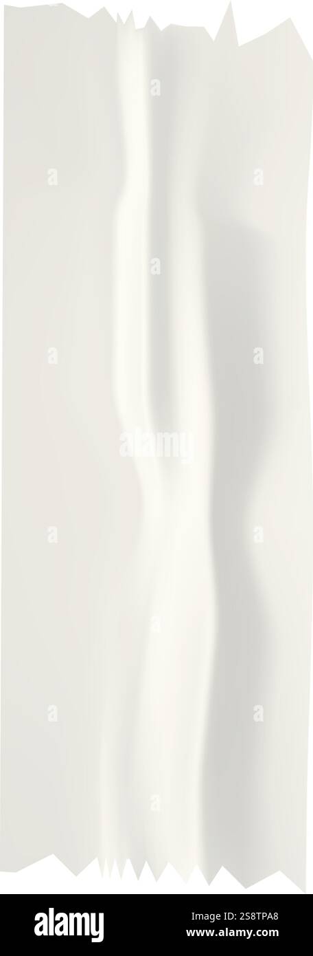 Realistic wrinkled transparent adhesive tape with folded corners ...