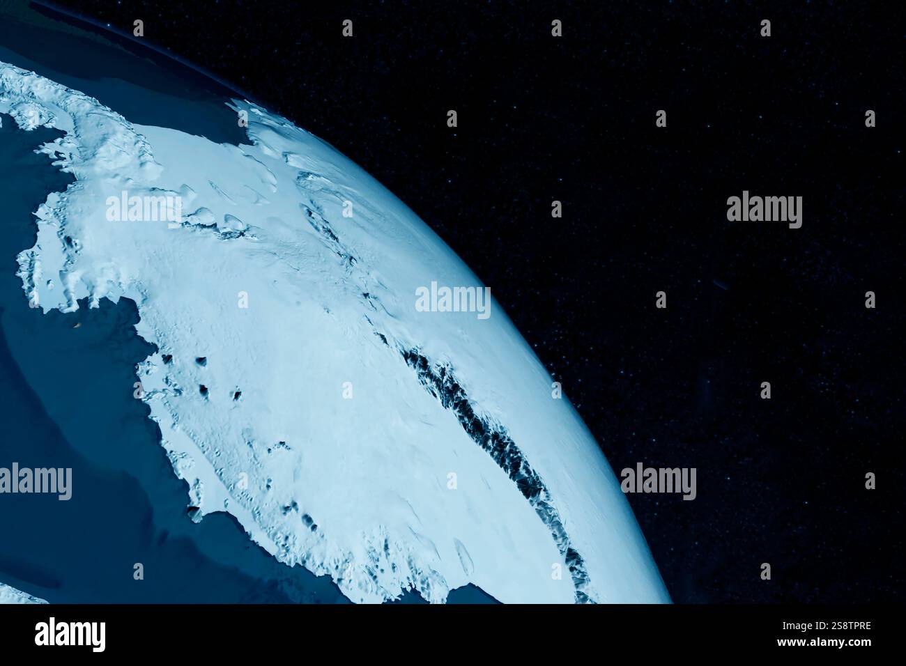 Antarctica from space. Elements of this image furnished by NASA. High quality photo Stock Photo ...