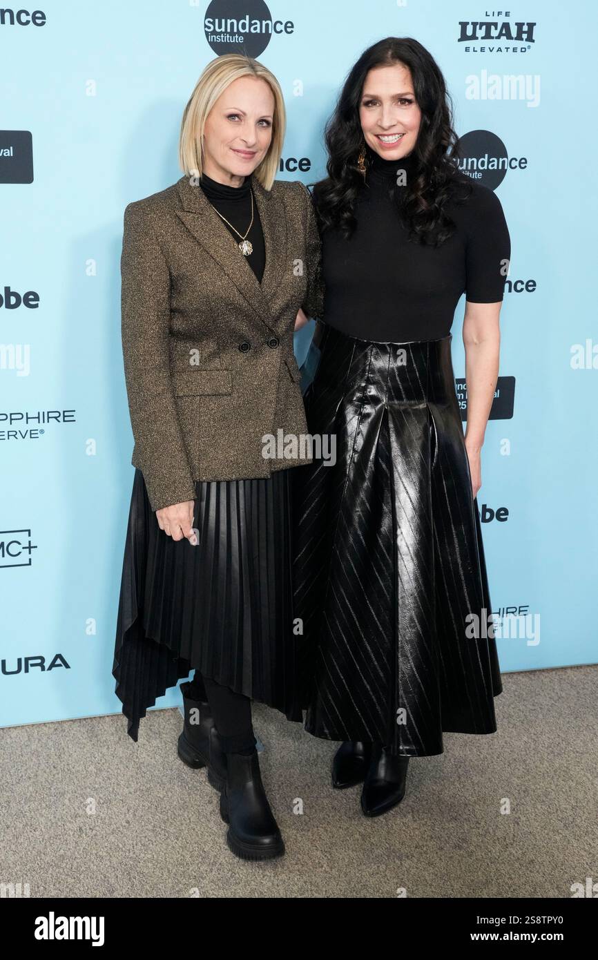 Marlee Matlin, left, and Shoshannah Stern attend the premiere of ...