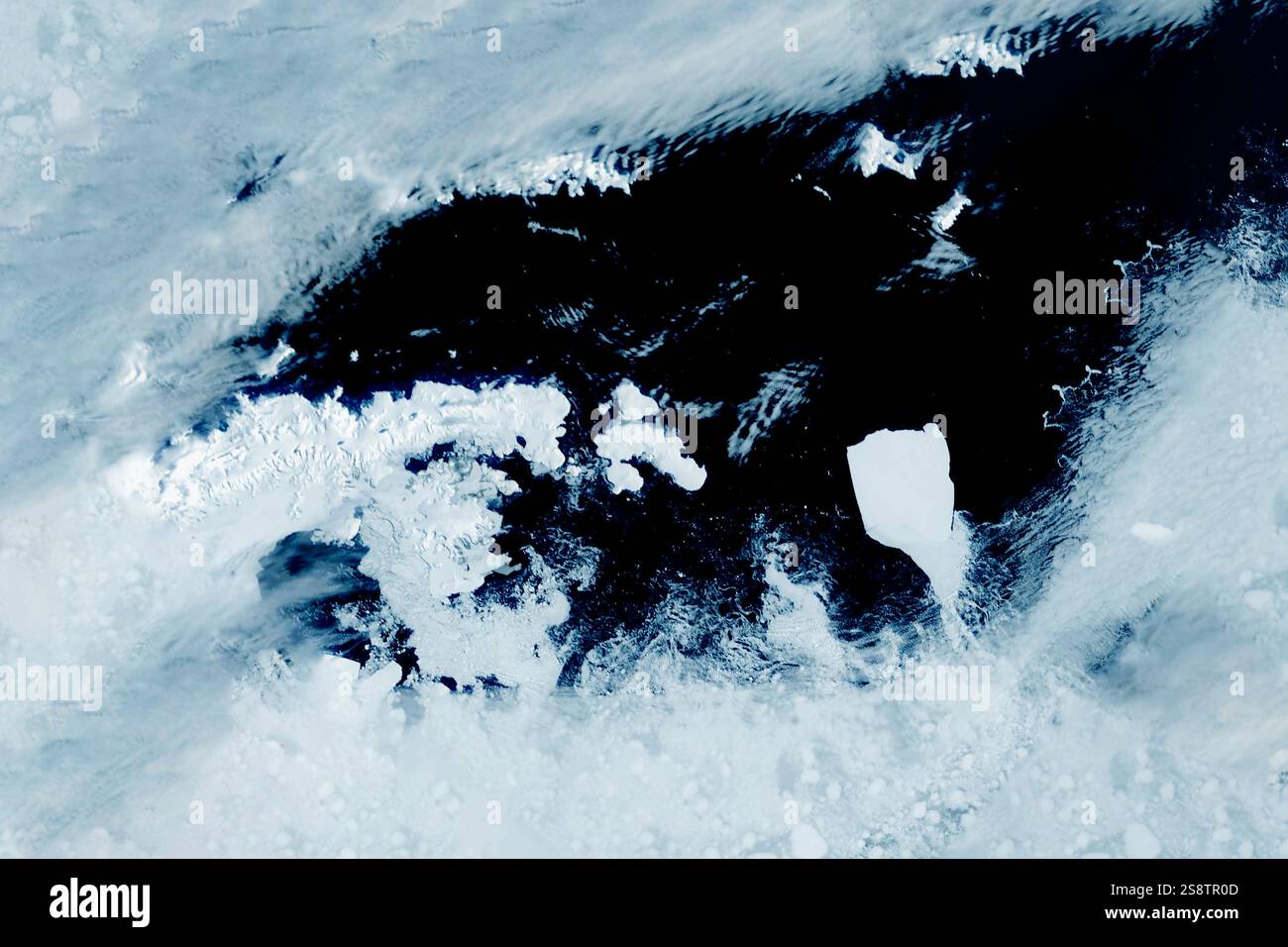 Antarctica from space. Elements of this image furnished by NASA. High ...