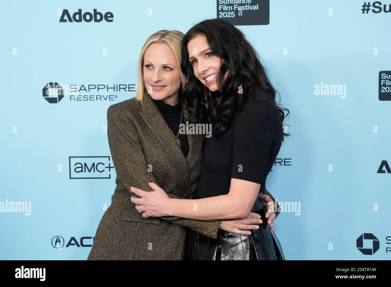 Marlee Matlin, left, and Shoshannah Stern attend the premiere of ...