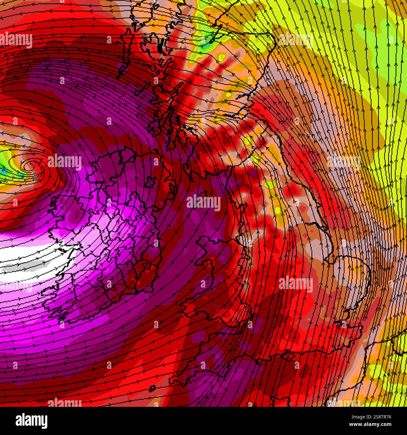 Weather map. Notices. Rain. Flooded. Hail. Heavy rain. 2025. Floods ...