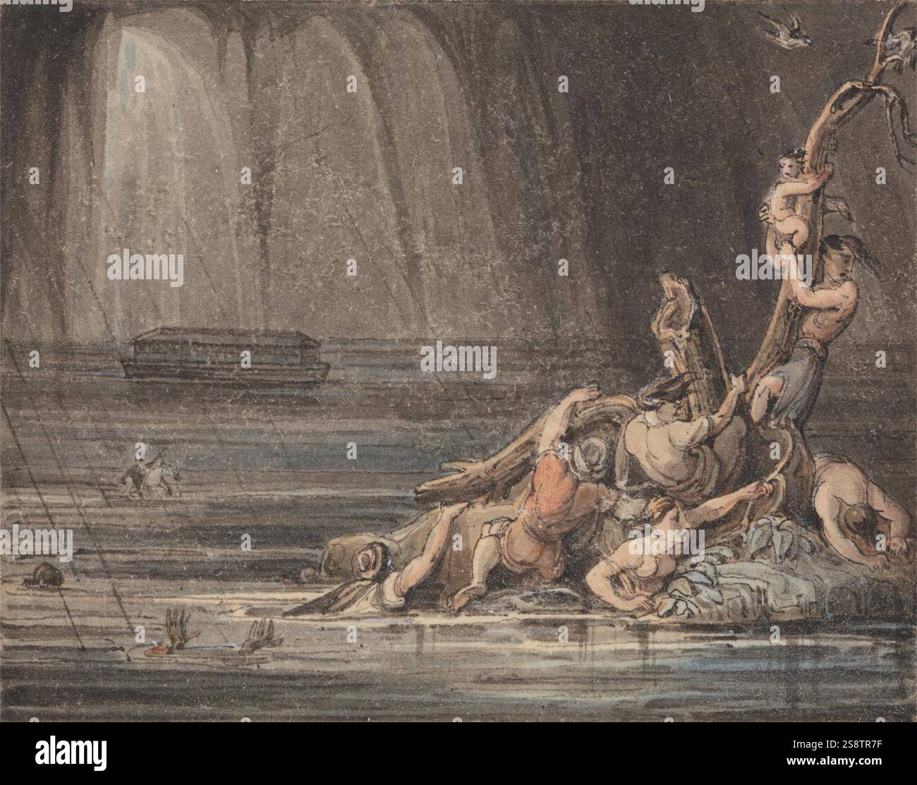 John Martin - The Rising of the Waters - B1977.14.4245 - Yale Center ...