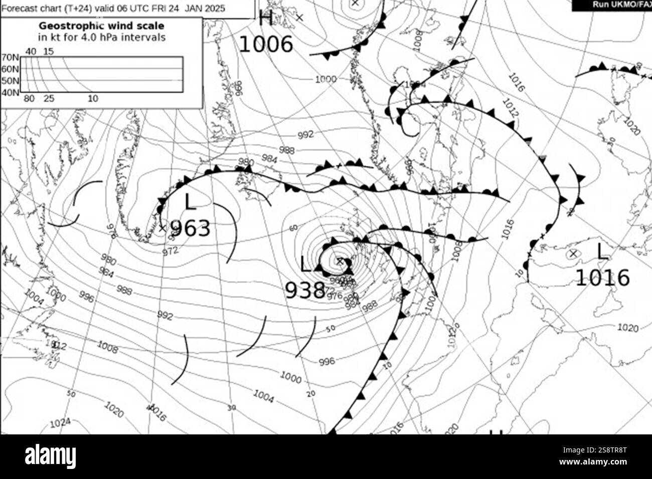 Weather chart graphic map Black and White Stock Photos & Images - Alamy