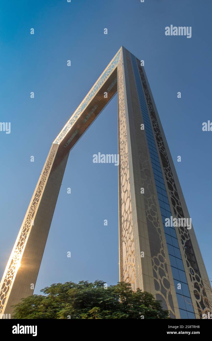 The Frame Landmark and Attraction in Dubai in UAE Stock Photo - Alamy