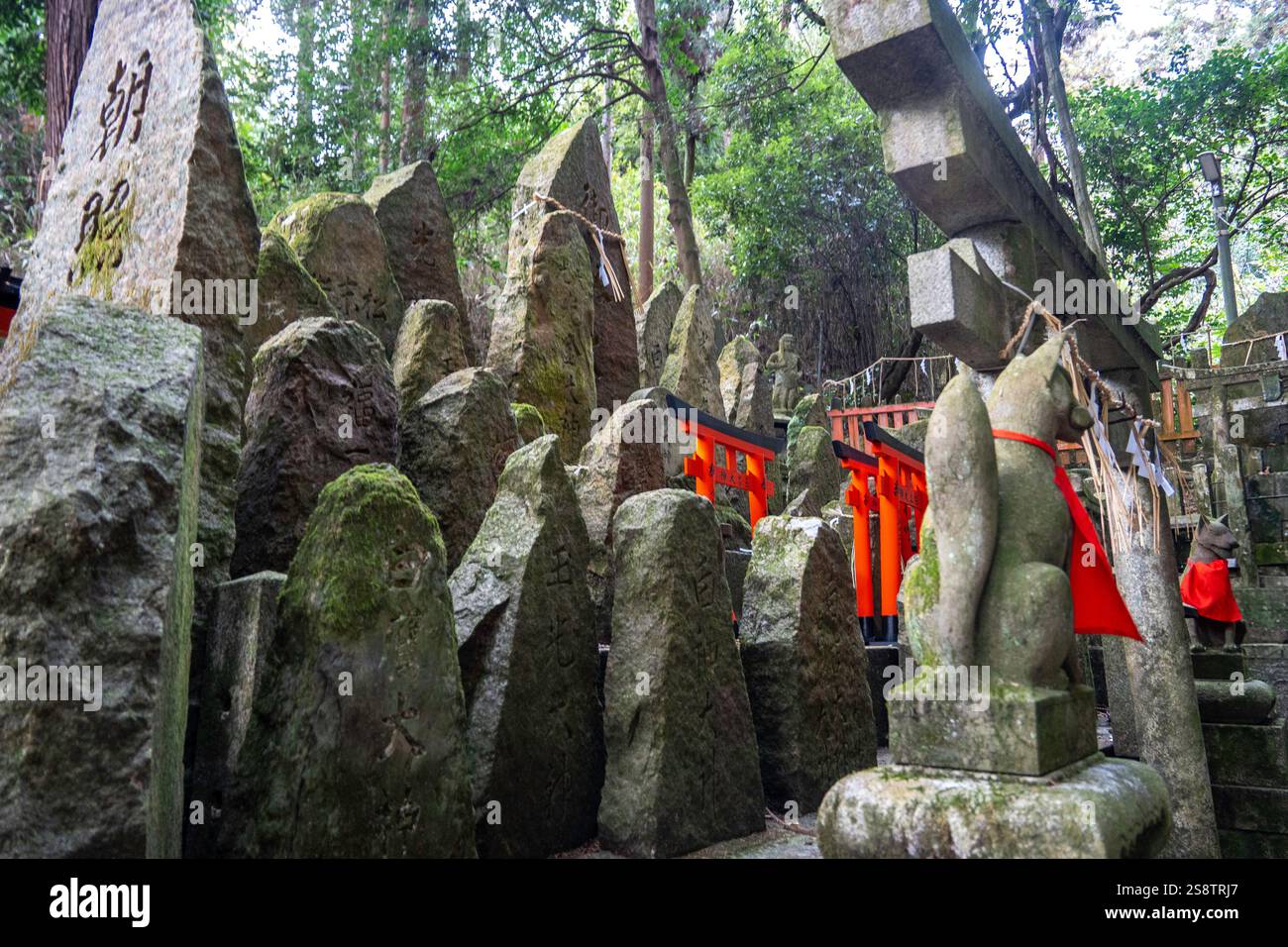 a sacred stone area in Japan Stock Photo - Alamy