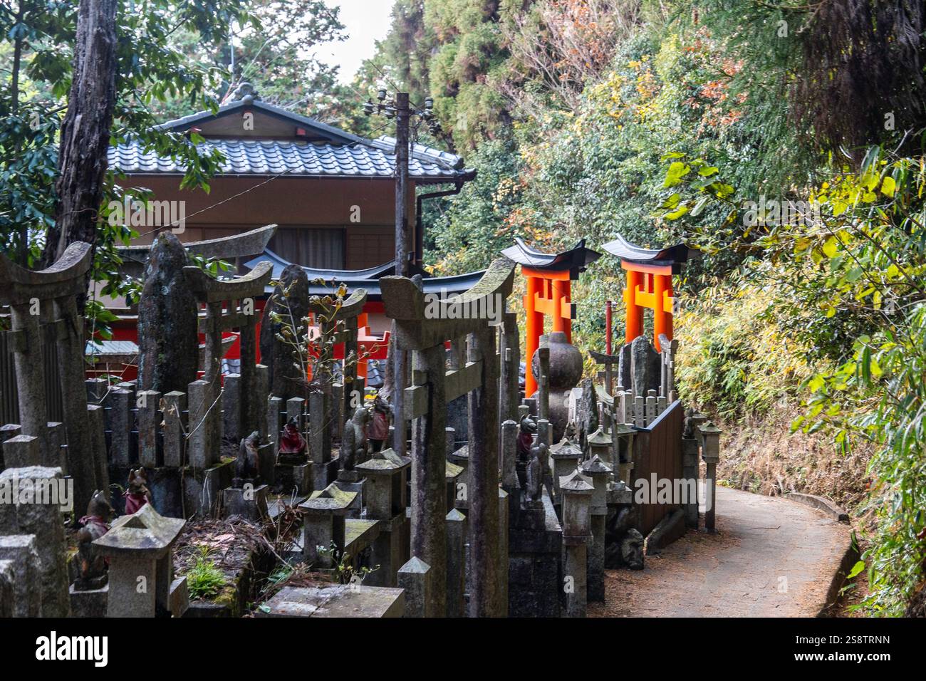 a sacred stone area in Japan Stock Photo - Alamy