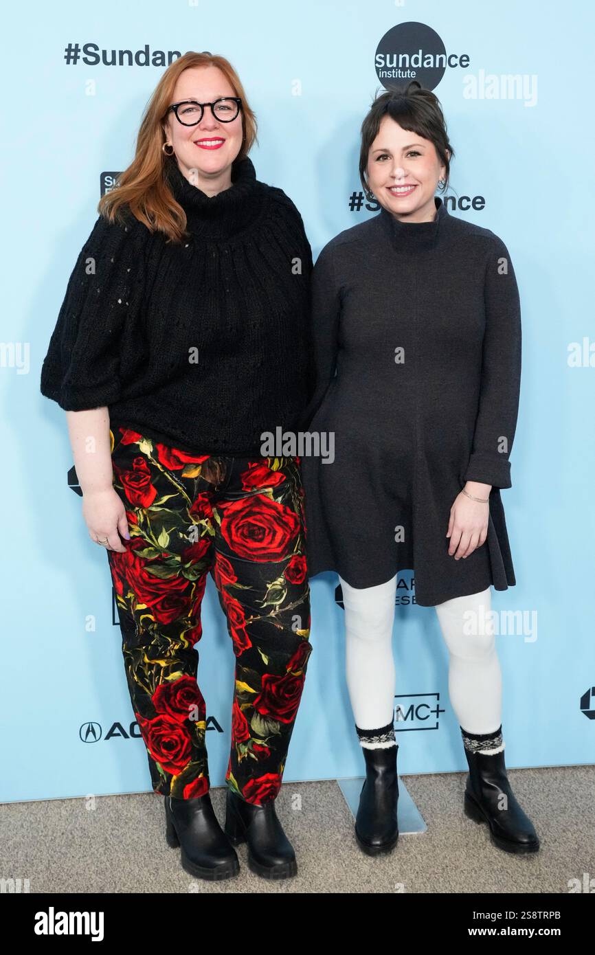 Sara Newens, left, and Kristina Motwani attend the premiere of "Marlee ...