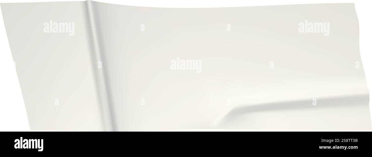 White adhesive tape creating a wrinkled and folded effect, showcasing a ...