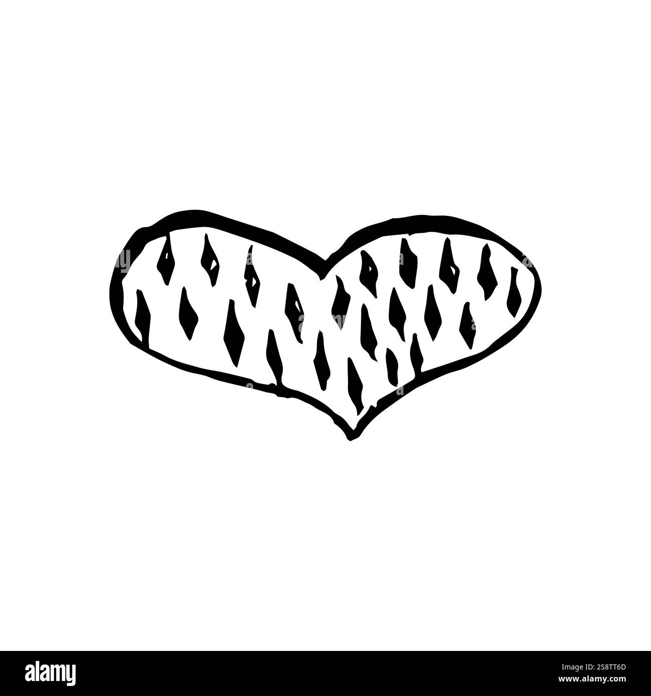 Sketch Scribble Heart. Hand drawn Pencil Scribble Hearts. Vector ...