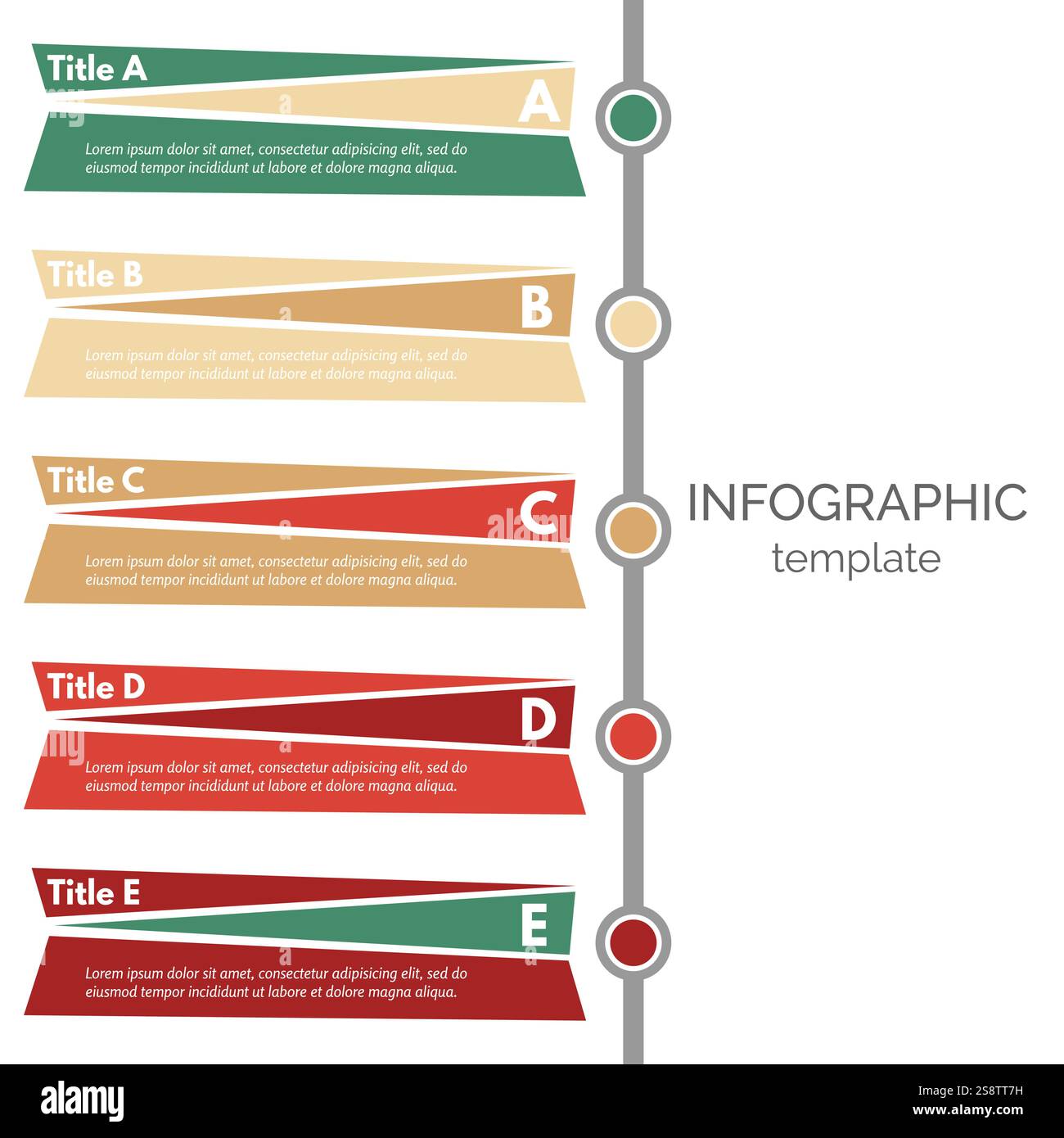 Five steps infographic design elements. Step by step infographic design ...