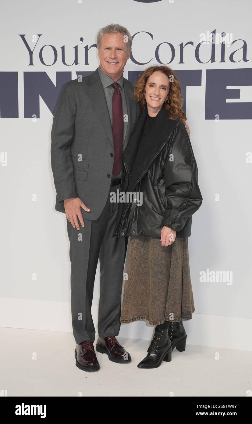 Will Ferrell and Jessica Elbaum arrive for the You're Cordially Invited ...
