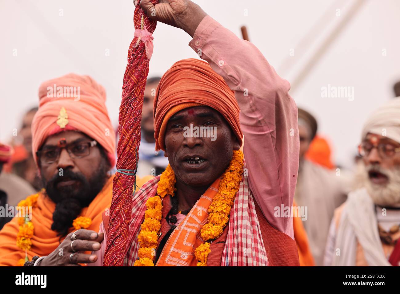 Sadhu, Maha Kumbh Mela, Prayagraj, Uttar Pradesh, India. Hindu festival ...