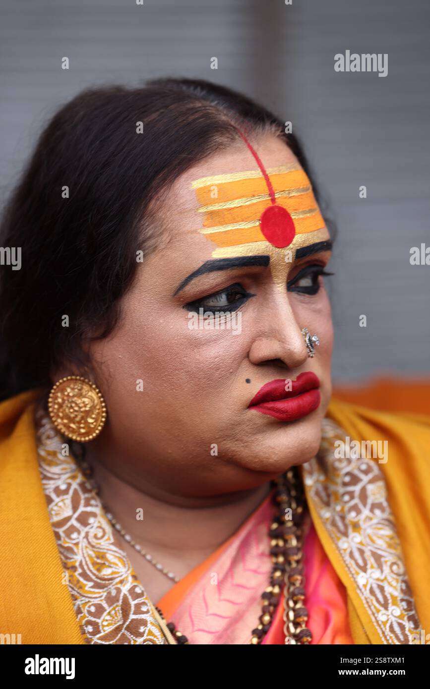 Laxmi Narayan Tripathi, leader of transgender Kinnar Akhara, Maha Kumbh ...