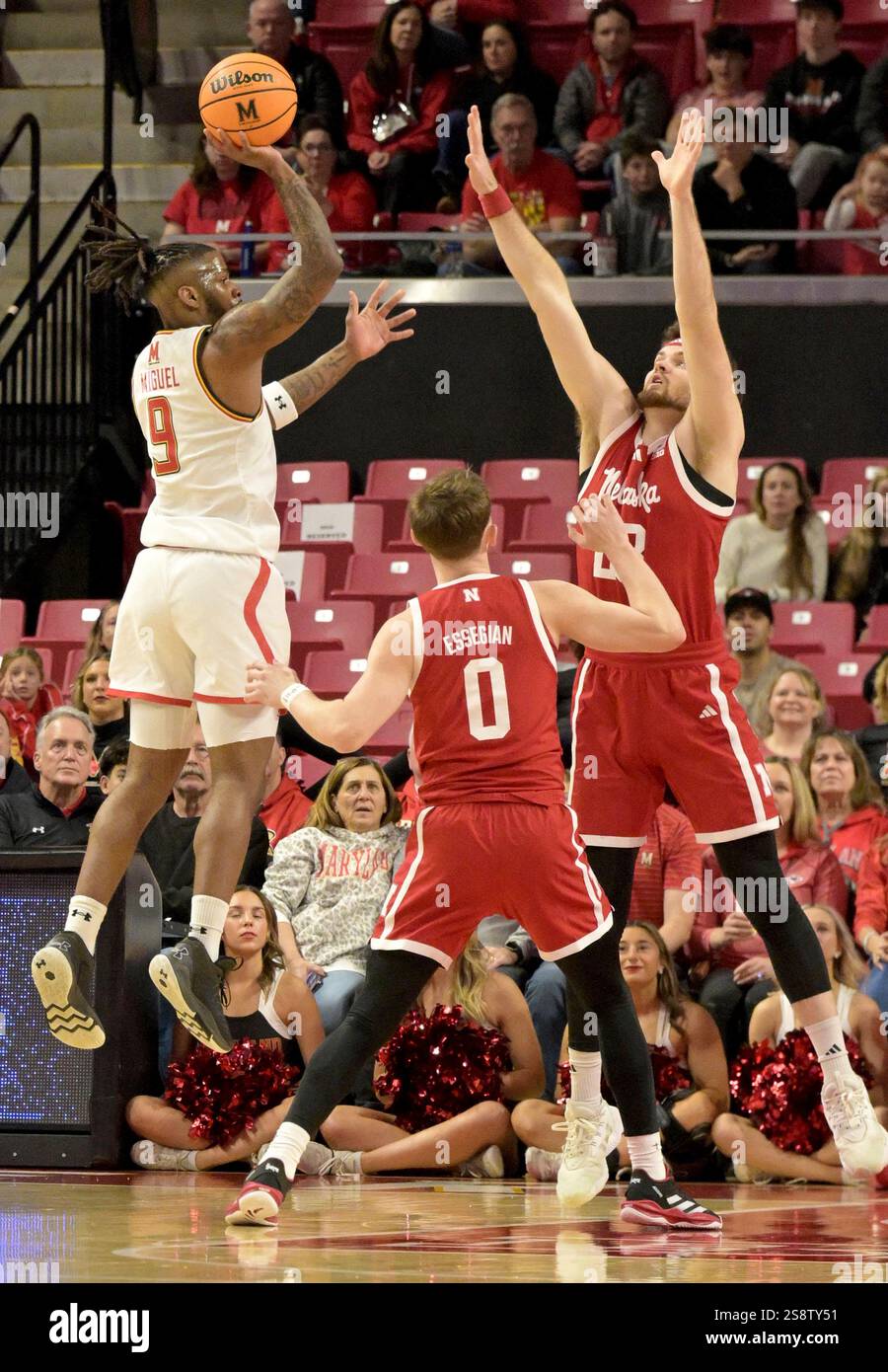 COLLEGE PARK, MD - January 19: Maryland Terrapins guard Selton Miguel ...