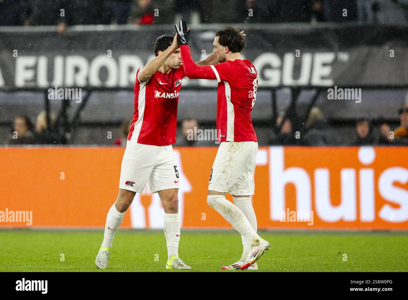 Alkmaar, Netherlands. 23rd Jan, 2025. ALKMAAR - 23-01-2025, AFAS Stadium. UEFA Europa League ...