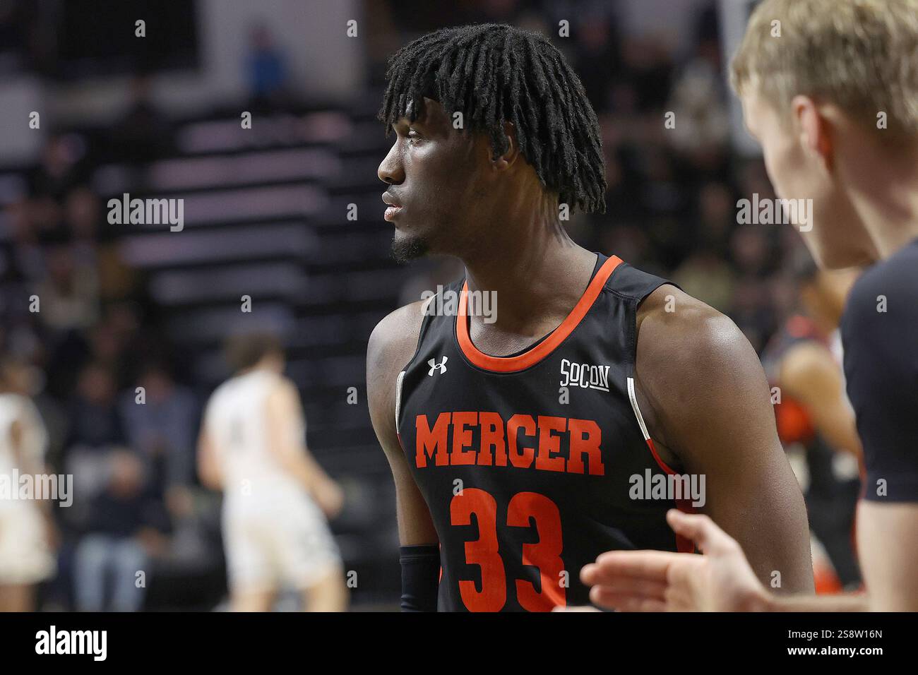 SPARTANBURG, SC - JANUARY 18: Mercer Bears forward Marcus Overstreet ...
