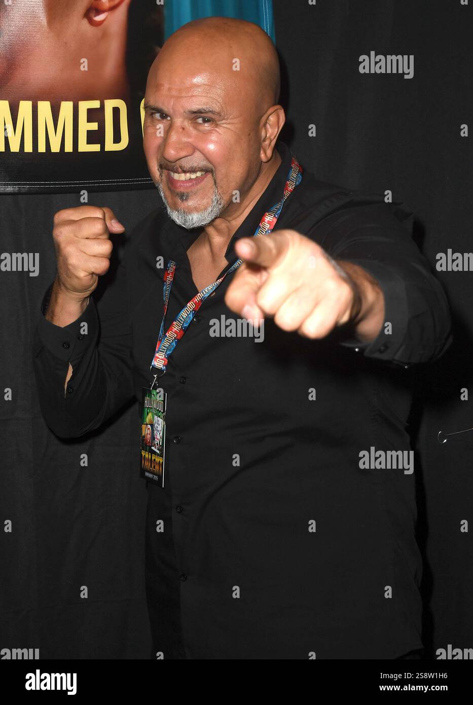 Fighter Mohammed Qissi poses for photos at the Hollywood Show held at ...