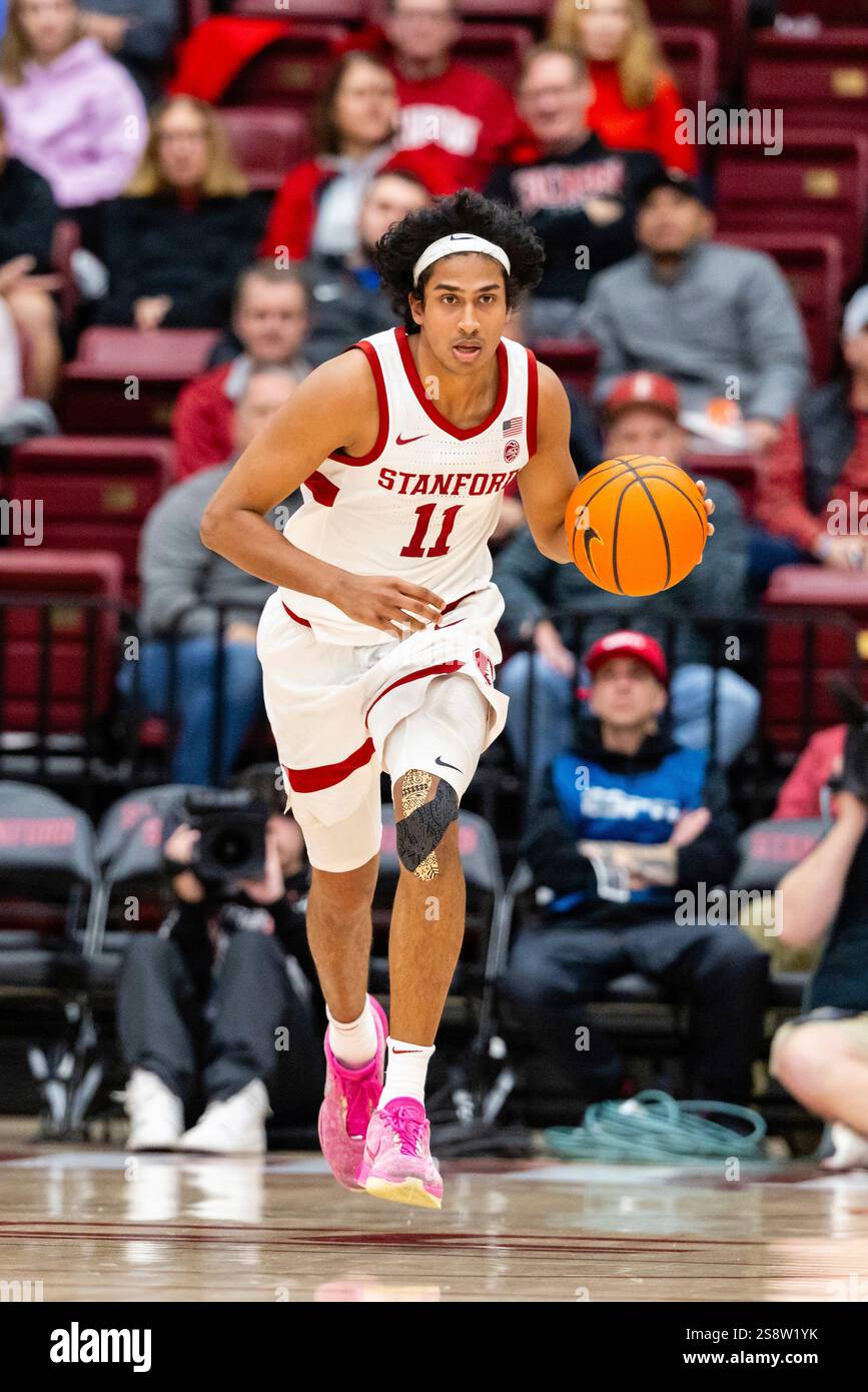 PALO ALTO, CA - JANUARY 22: Stanford Cardinal guard Ryan Agarwal (11 ...