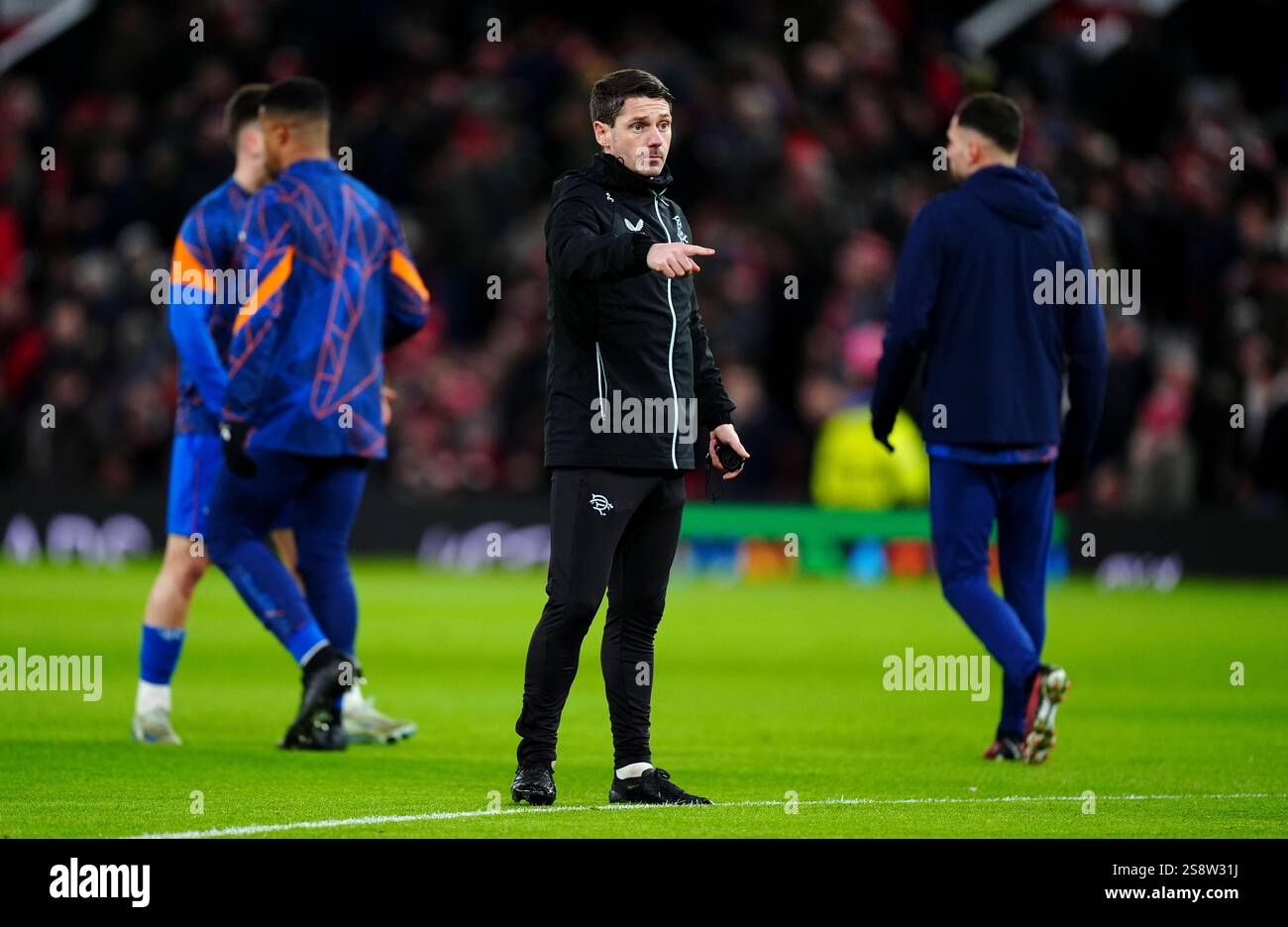 Rangers assistant manager Brian Gilmour before the UEFA Europa League ...