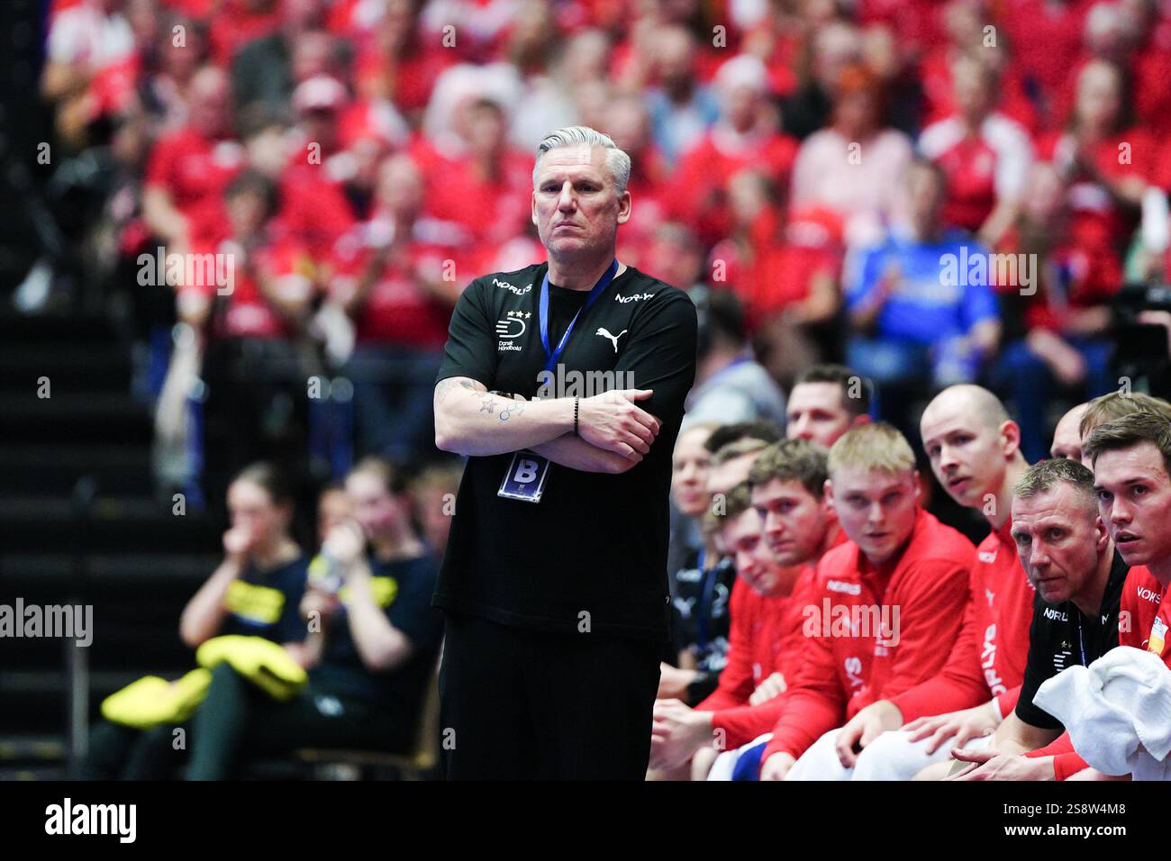 Nikolaj Bredahl Jacobsen (Daenemark, Trainer) DEN, Daenemark vs ...