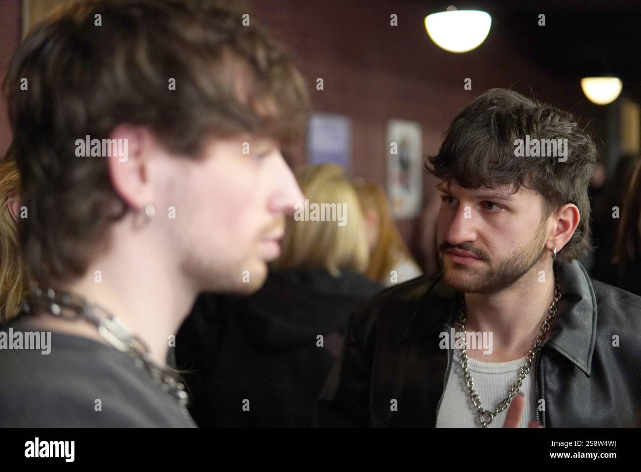 KYIV, UKRAINE - JANUARY 23, 2025 - Molodi band member Ivan ...