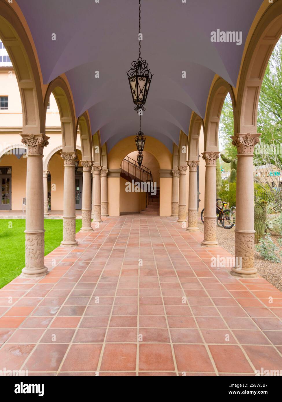 Arizona, Tucson, Pima County Courthouse, built in 1929, Main Archway ...