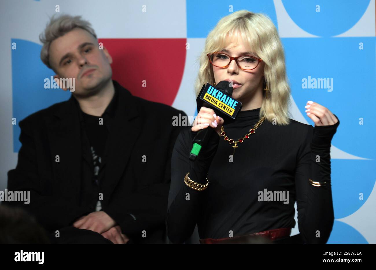 KYIV, UKRAINE - JANUARY 23, 2025 - Ukrainian singer Masha Kondratenko ...