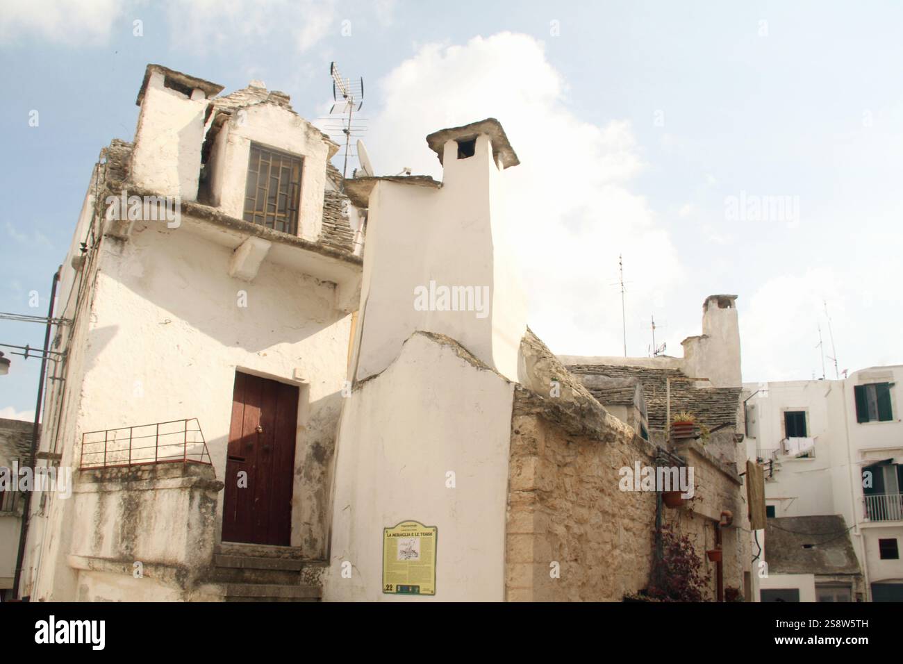 Residential buildings in the historical center of Noci, Italy Stock ...