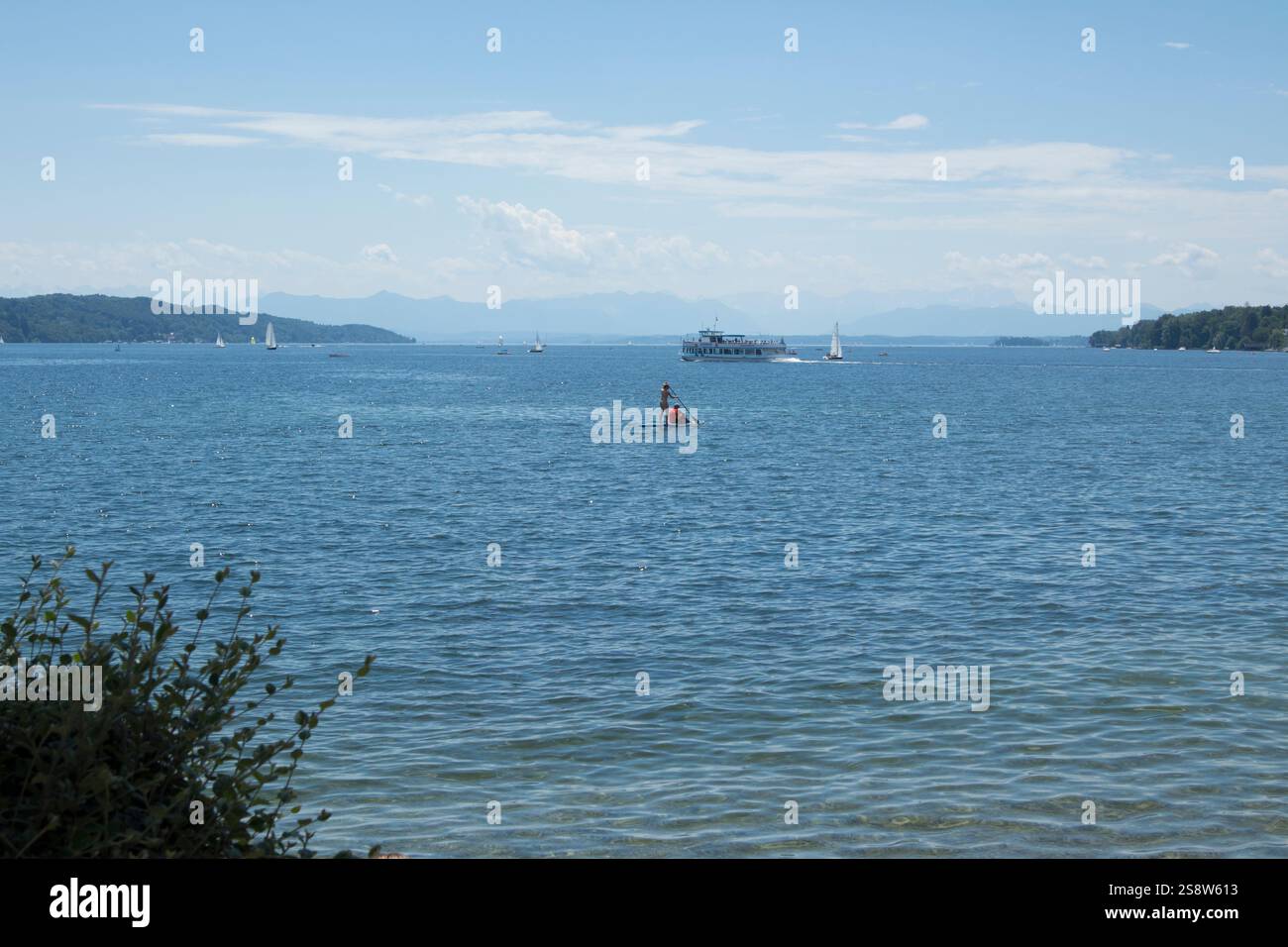 Lake Starnberger See in Bavaria, Germany in summertime Stock Photo - Alamy