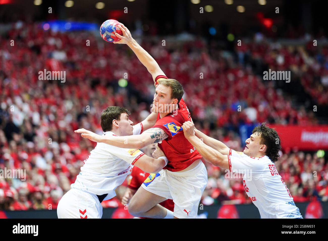 Wurf/Tor Simon Pytlick (Daenemark, #43) DEN, Daenemark vs. Schweiz ...