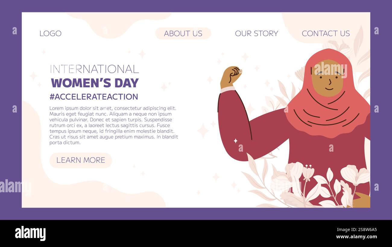 IWD 2025 Illustrated banner for International Women Day featuring a ...