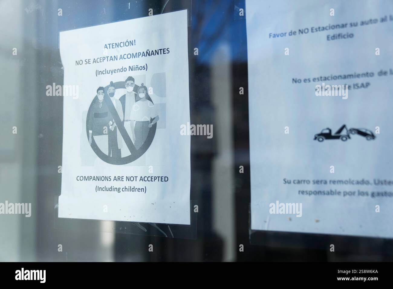 Signage is seen at a Bi Incorporated Intensive Supervision Appearance Program building, a U.S ...