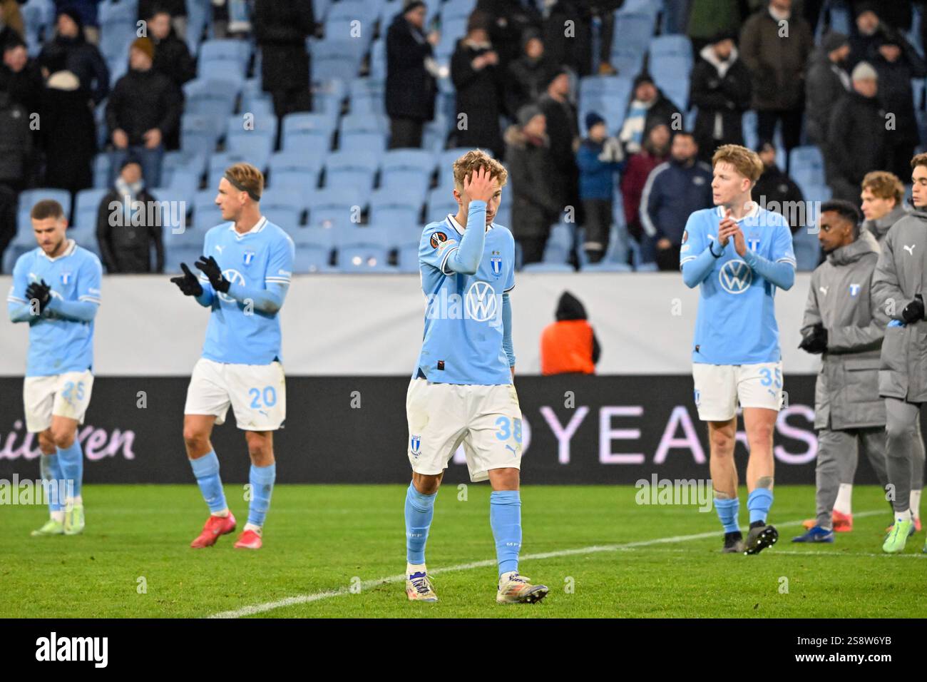 MALMÖ, SWEDEN 20250123Hugo Bolin and the rest of the Malmö FF players ...