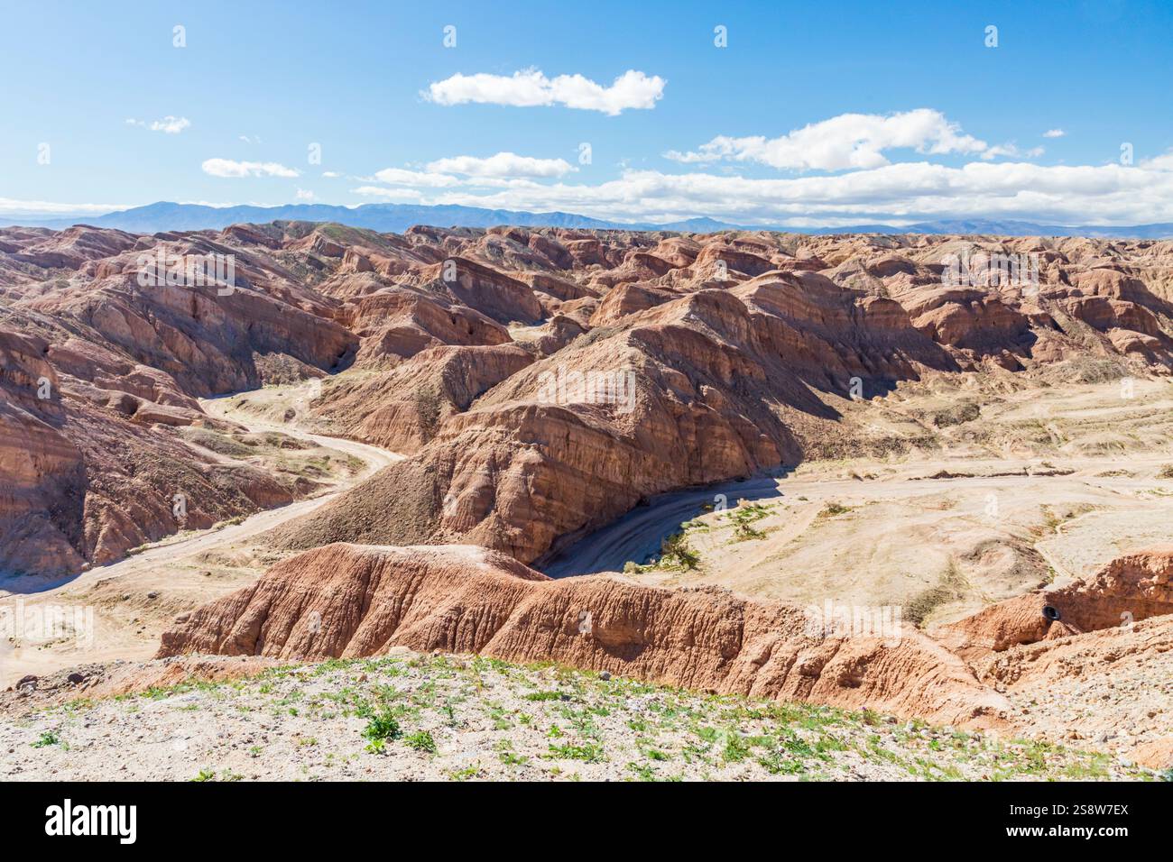 Thermal, California, USA. Small canyons in the California desert Stock ...