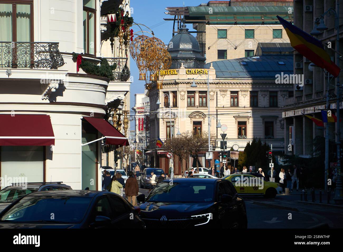 Bucharest, Romania. 23rd Jan, 2025: Hotel Capsa located on Victory ...