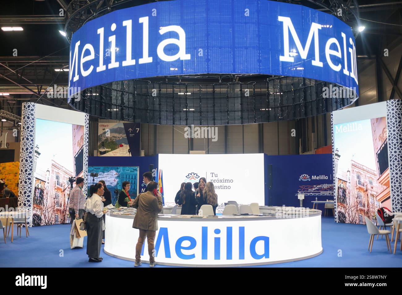 Madrid, Spain, 23th January, 2025: View of the Melilla stand during Day ...