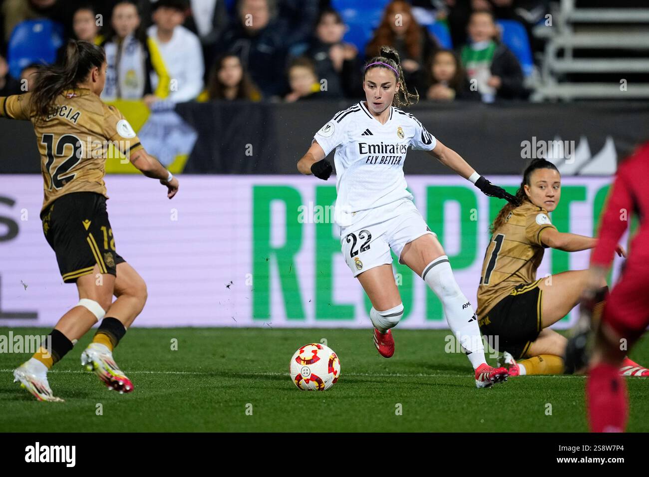 Athenea del Castillo of Real Madrid in action during Spanish Super Cup ...