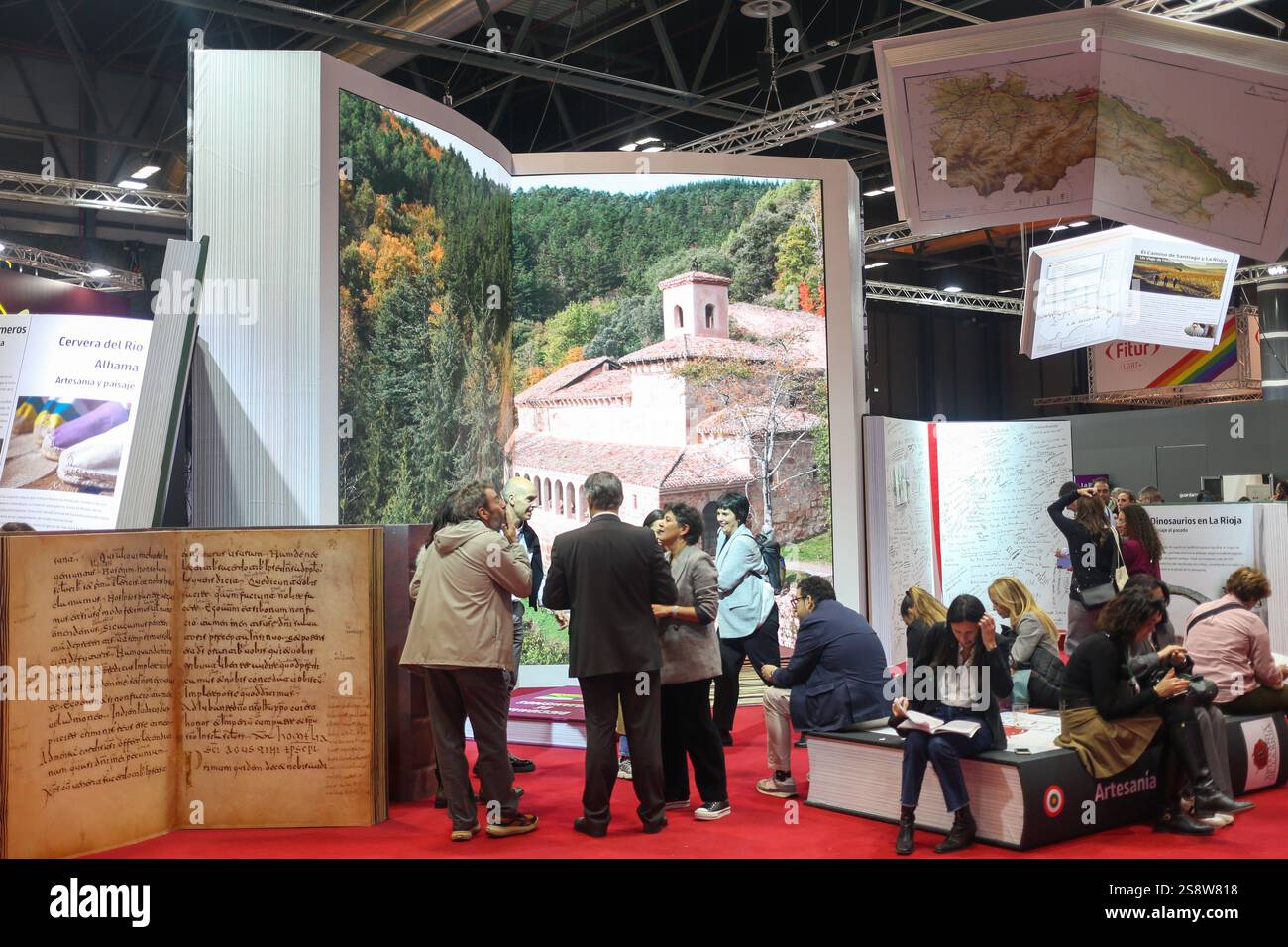 Madrid, Spain, 23th January, 2025: View of the La Rioja stand during ...