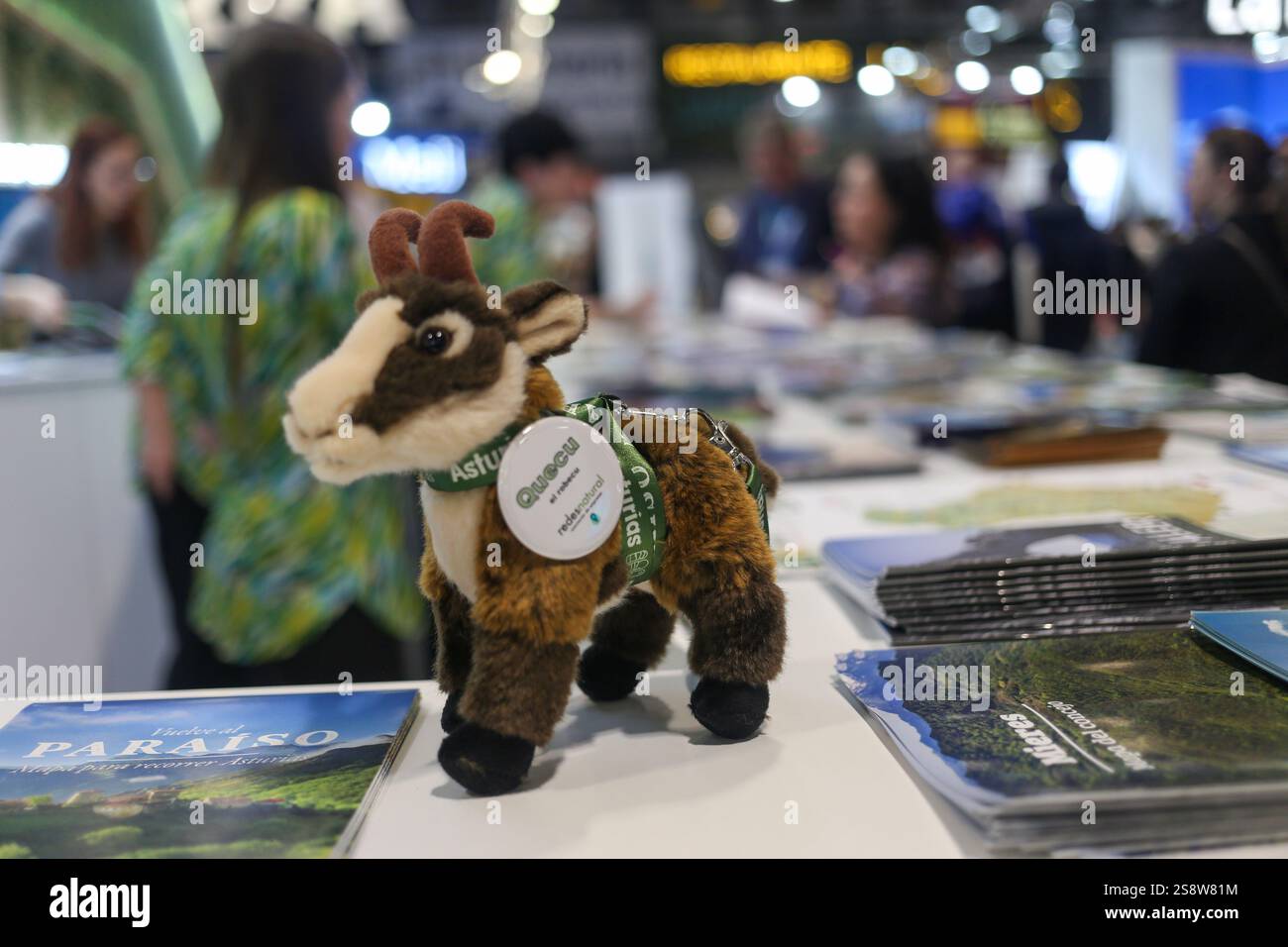 Madrid, Spain, 23th January, 2025: A stuffed goat during Day 2 at FITUR ...