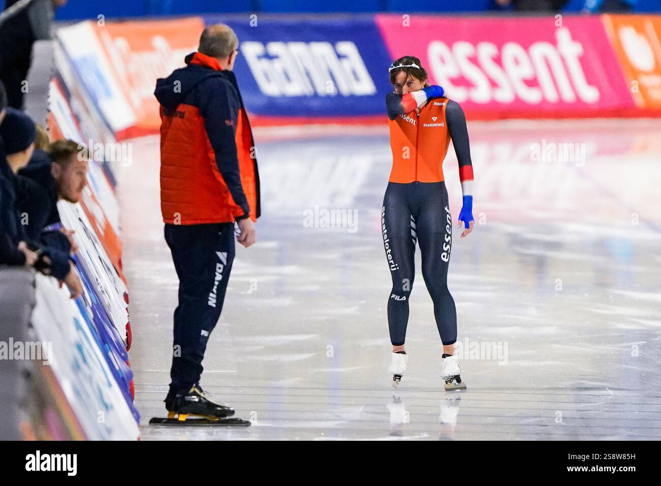 CALGARY, CANADA - JANUARY 23: Jac Orie of The Netherlands, Suzanne ...