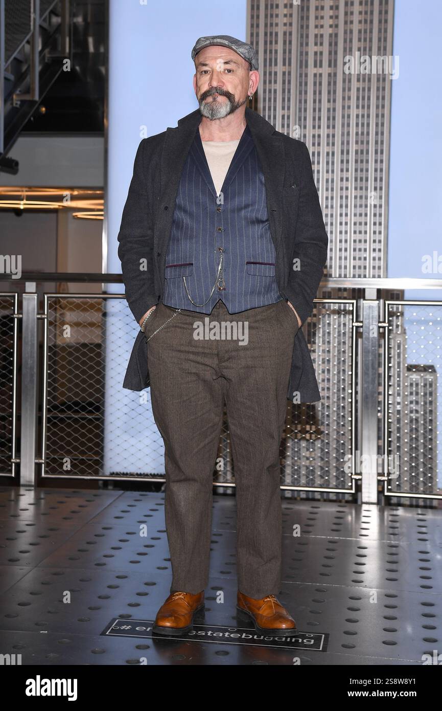 New York, USA. 23rd Jan, 2025. Ritchie Coster visits the Empire State ...